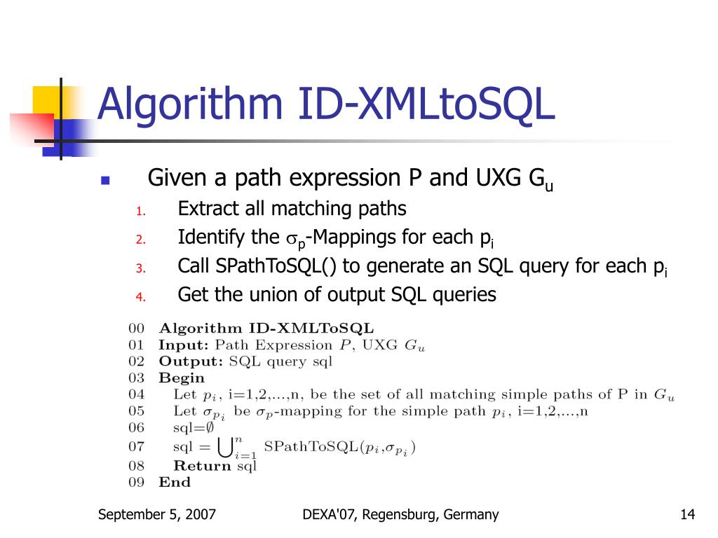 Ppt Xml To Sql Query Mapping In The Presence Of Multi Valued Schema Mappings And Recursive Xml