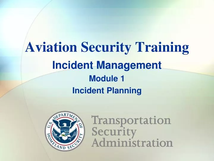 PPT - Aviation Security Training PowerPoint Presentation, free download ...