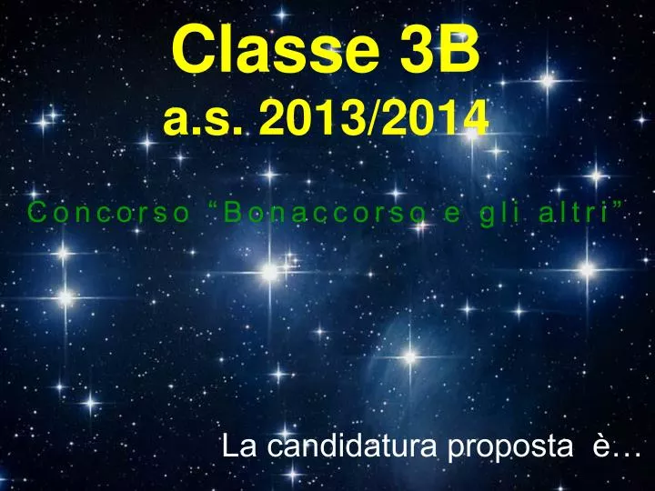 PPT - Classe 3B a.s. 2013/2014 PowerPoint Presentation, free download ...