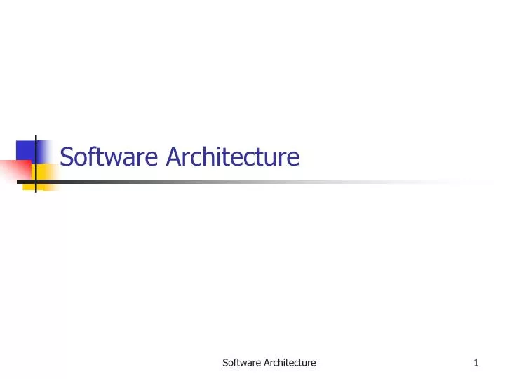 PPT - Software Architecture PowerPoint Presentation, free download - ID ...