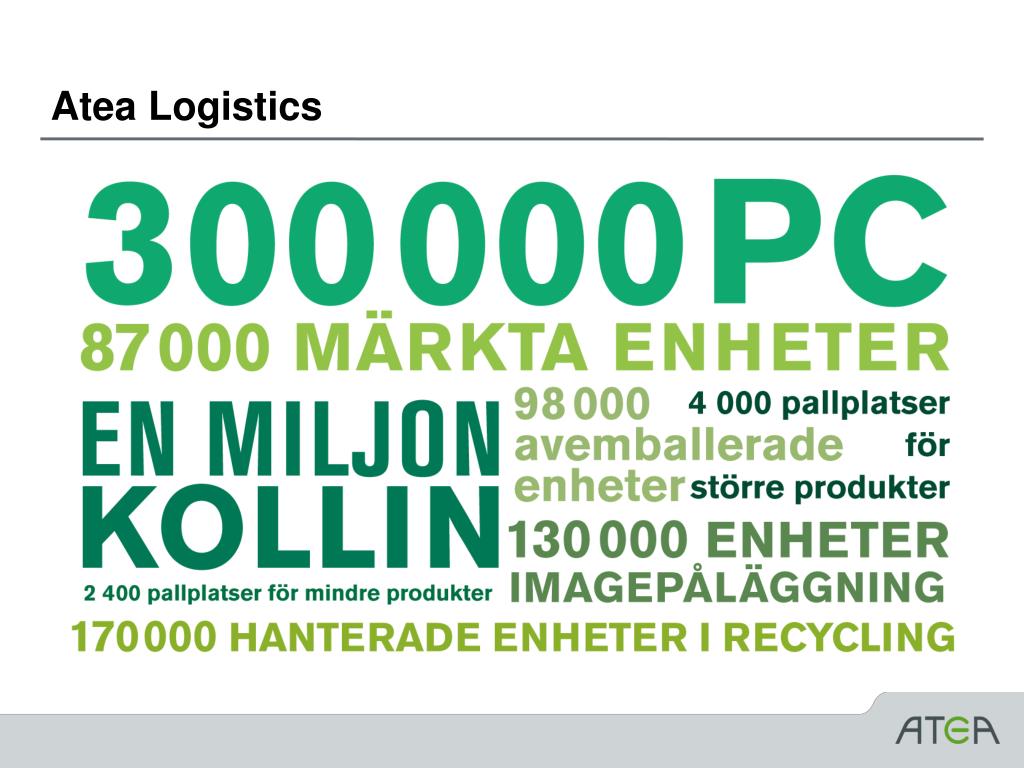 PPT - Velkommen till Atea Logistics Joachim Aronsson PowerPoint ...