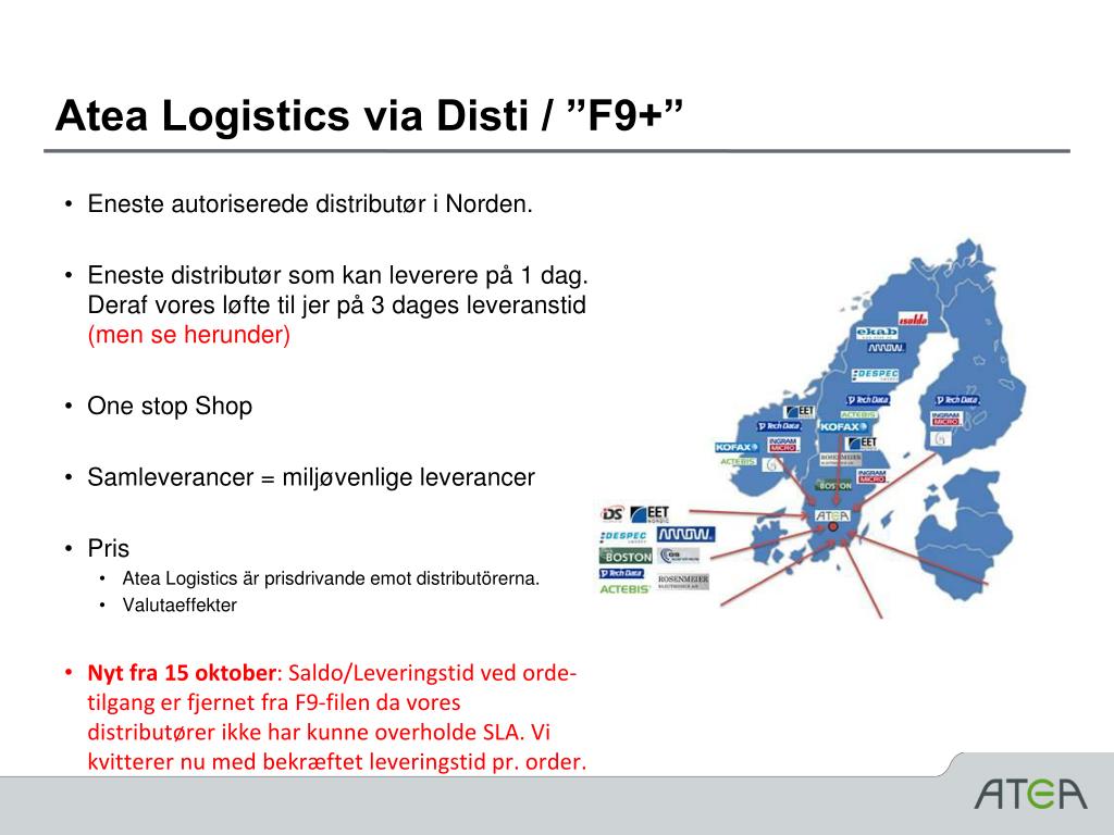 PPT - Velkommen till Atea Logistics Joachim Aronsson PowerPoint ...