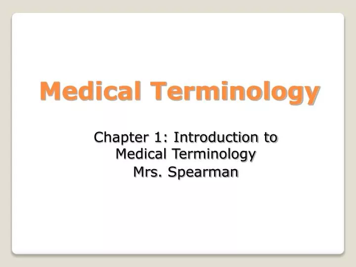 PPT - Medical Terminology PowerPoint Presentation, free download - ID ...