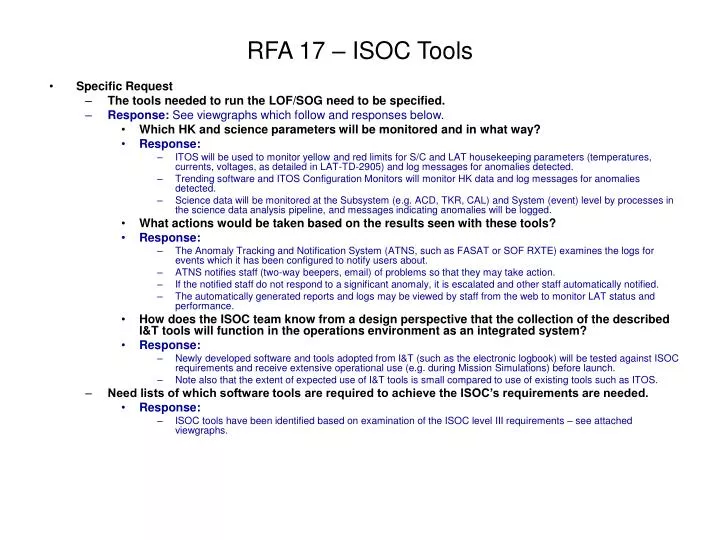 PPT - RFA 17 – ISOC Tools PowerPoint Presentation, free download - ID ...
