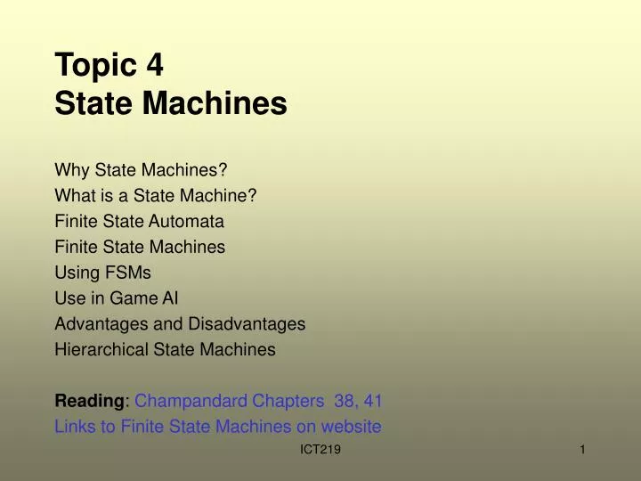 PPT - Topic 4 State Machines PowerPoint Presentation, free download ...