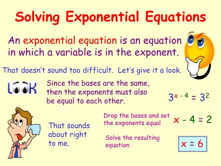 Steps In Solving Exponential Equations Tessshebaylo