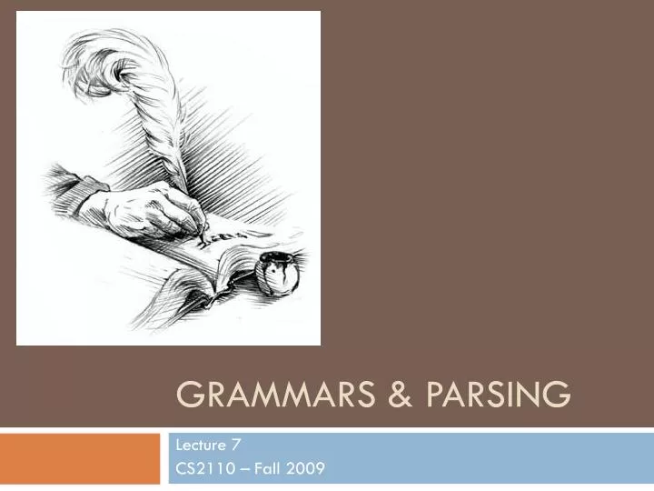 Ppt Grammars And Parsing Powerpoint Presentation Free Download Id