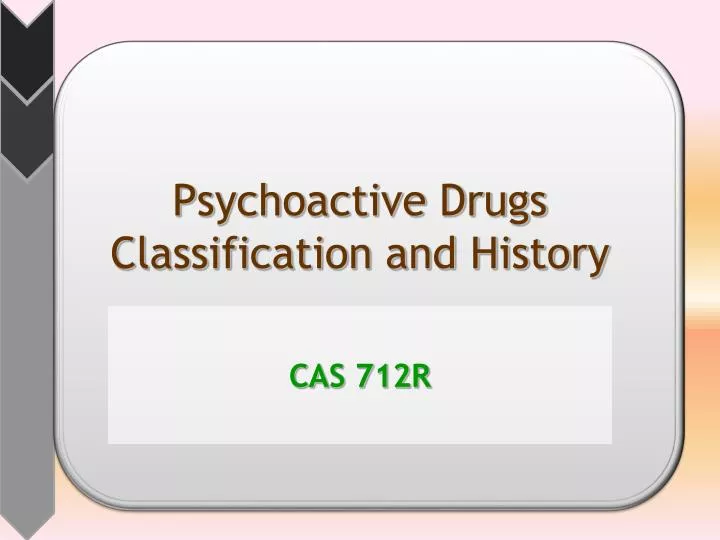 PPT - Psychoactive Drugs Classification and History PowerPoint ...
