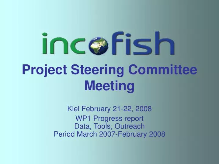 PPT - Project Steering Committee Meeting PowerPoint Presentation, free ...