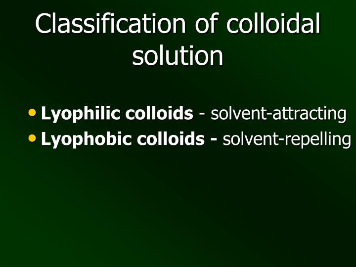 PPT - Disperse systems. Colloidal solutions: the preparation ...