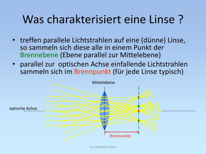 PPT - 2.3 Optische Linsen PowerPoint Presentation - ID:3962507