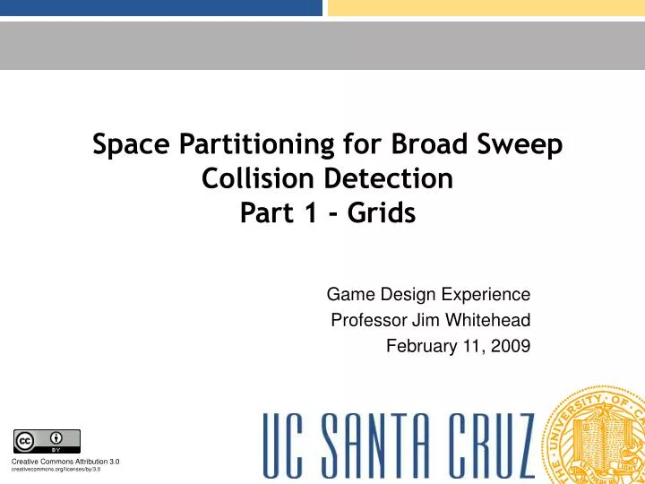 Ppt Space Partitioning For Broad Sweep Collision Detection Part 1 Grids Powerpoint 4154