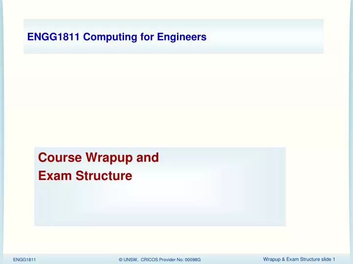 PPT - ENGG1811 Computing for Engineers PowerPoint Presentation, free ...