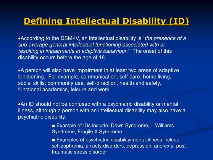 PPT - Sensitivity Training: What is an Intellectual Disability and How ...