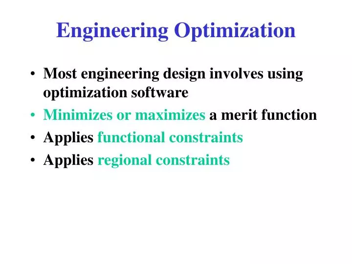 PPT - Engineering Optimization PowerPoint Presentation, free download ... PPT - Engineering Optimization PowerPoint Presentation, free download ...