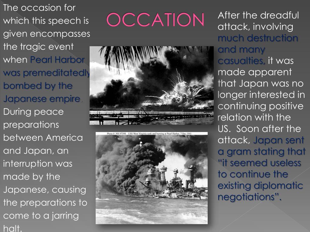 PPT - Franklin Delano Roosevelt- Pearl Harbor Address to the Nation ...