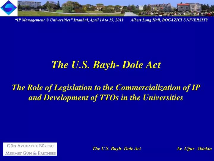 PPT - The U.S. Bayh- Dole Act PowerPoint Presentation, free download ...