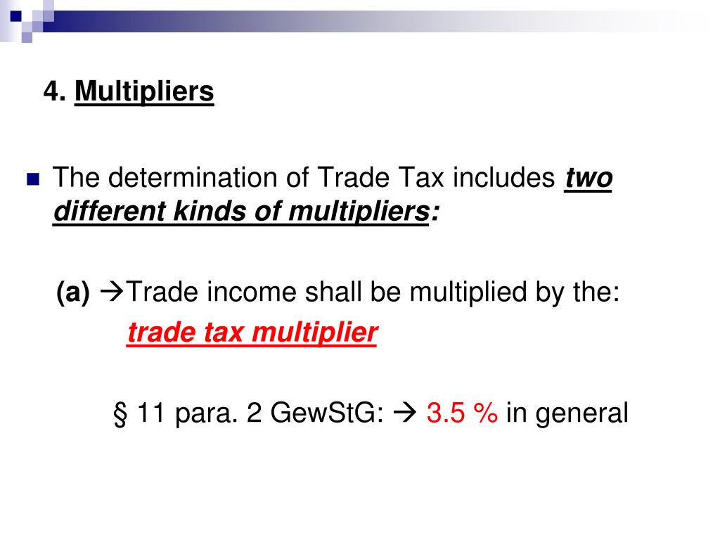 PPT - Trade Tax/ Gewerbesteuer PowerPoint Presentation, free download ...