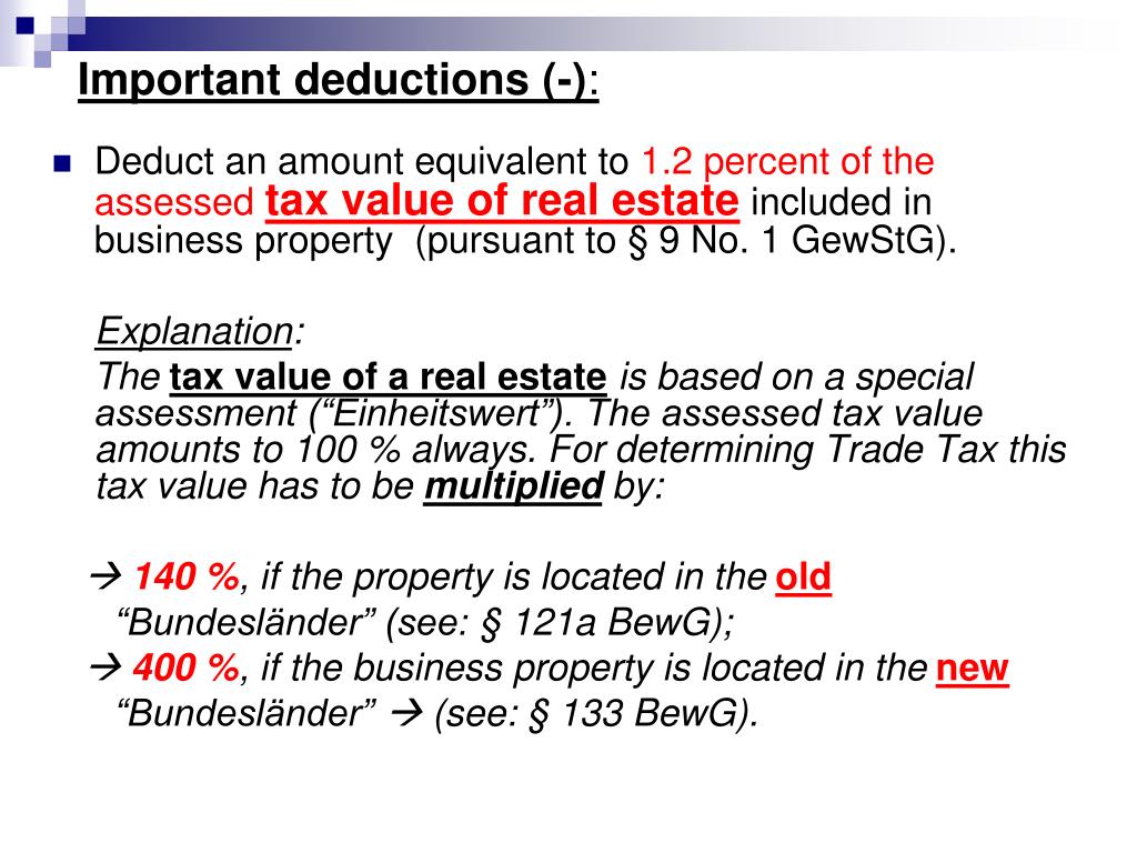 PPT - Trade Tax/ Gewerbesteuer PowerPoint Presentation, free download ...