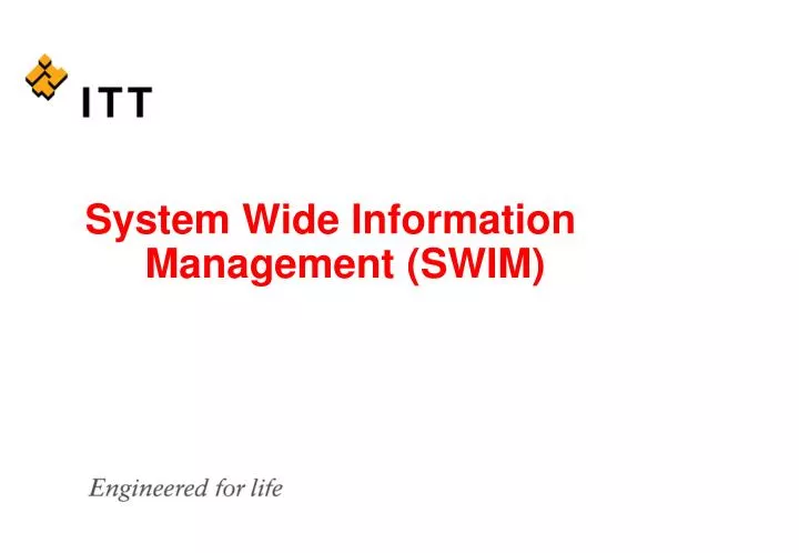 PPT - System Wide Information Management (SWIM) PowerPoint Presentation ...