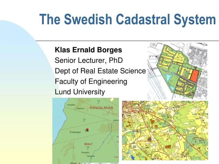 PPT - The Swedish Cadastral System PowerPoint Presentation, free ...