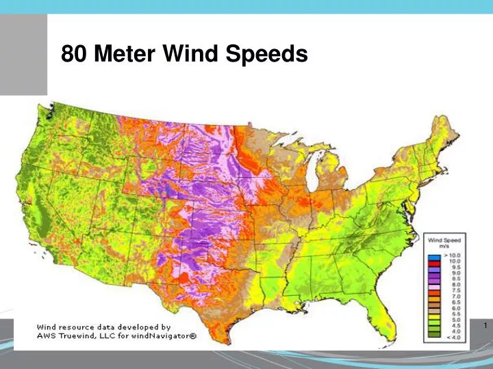 PPT - 80 Meter Wind Speeds PowerPoint Presentation, free download - ID ...