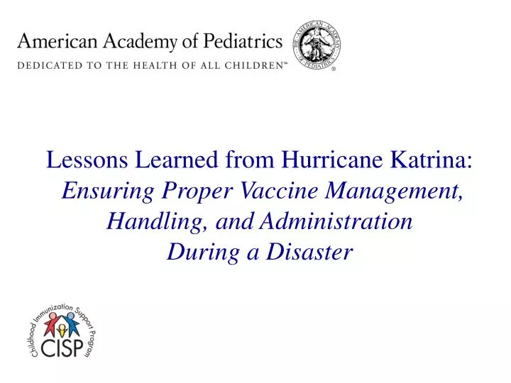 PPT - Lessons Learned from Hurricane Katrina: PowerPoint Presentation ...