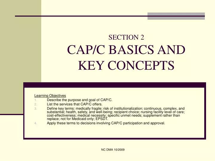 PPT - SECTION 2 CAP/C BASICS AND KEY CONCEPTS PowerPoint Presentation ...