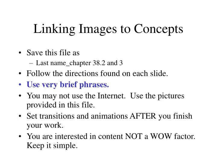 PPT - Linking Images to Concepts PowerPoint Presentation, free download ...