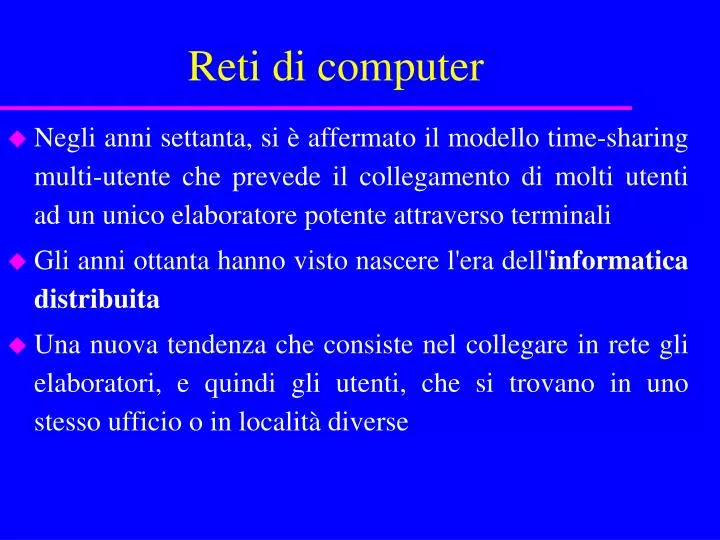 PPT - Reti di computer PowerPoint Presentation, free download - ID:3969316