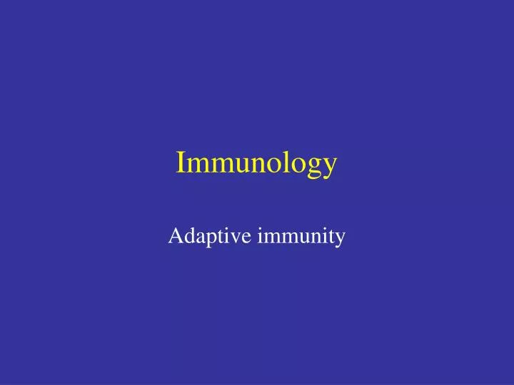 Ppt Immunology Powerpoint Presentation Free Download Id 3969444