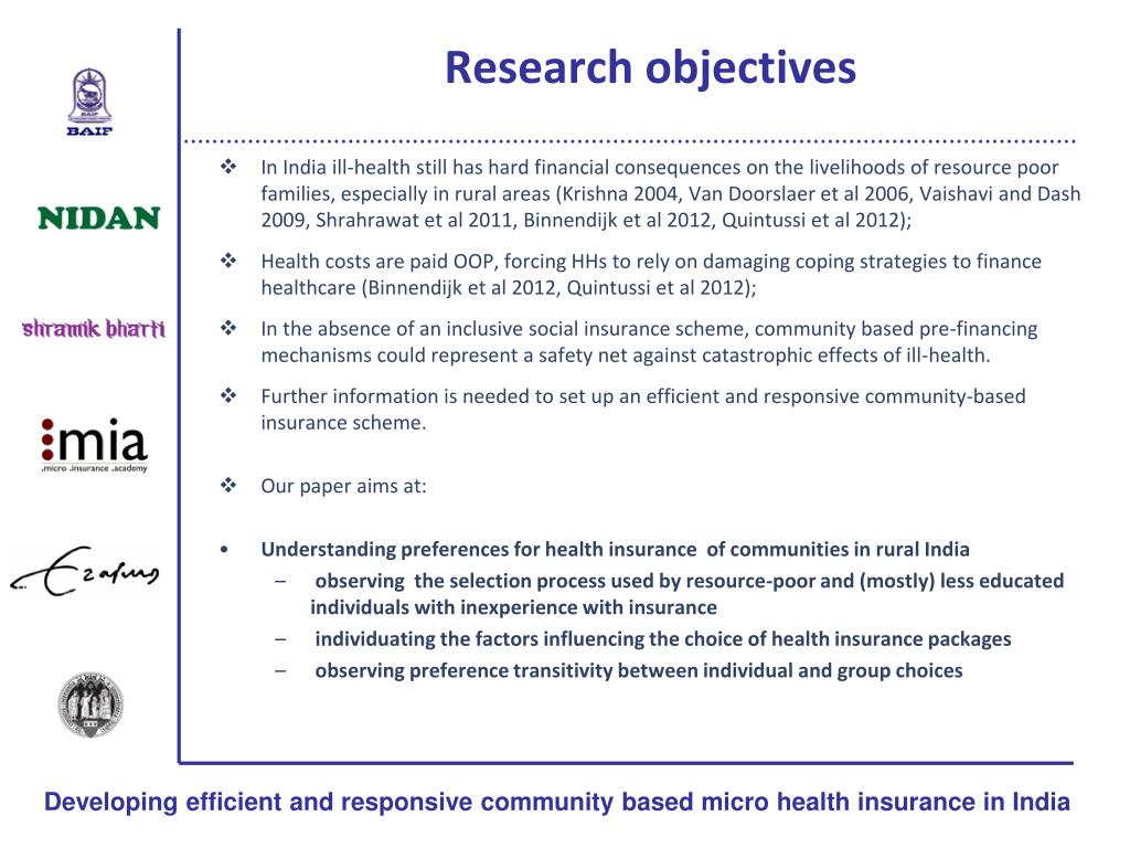 PPT - Group health insurance choices in rural India PowerPoint ...