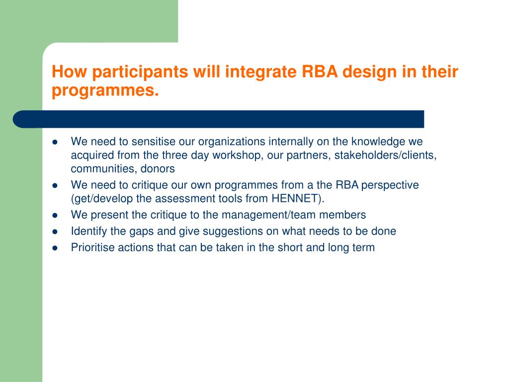 PPT - Advancing CSOs Impact with RBA Knowledge: Implementation ...