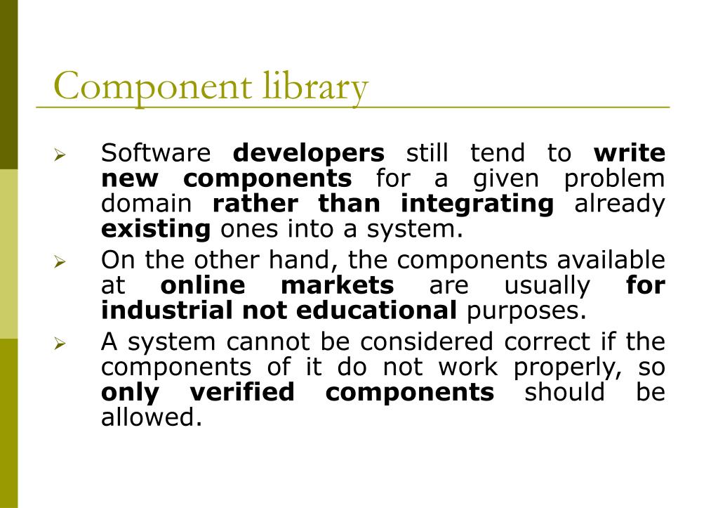 Ppt Basic Concepts Of Component Based Software Development Cbsd Powerpoint Presentation Id