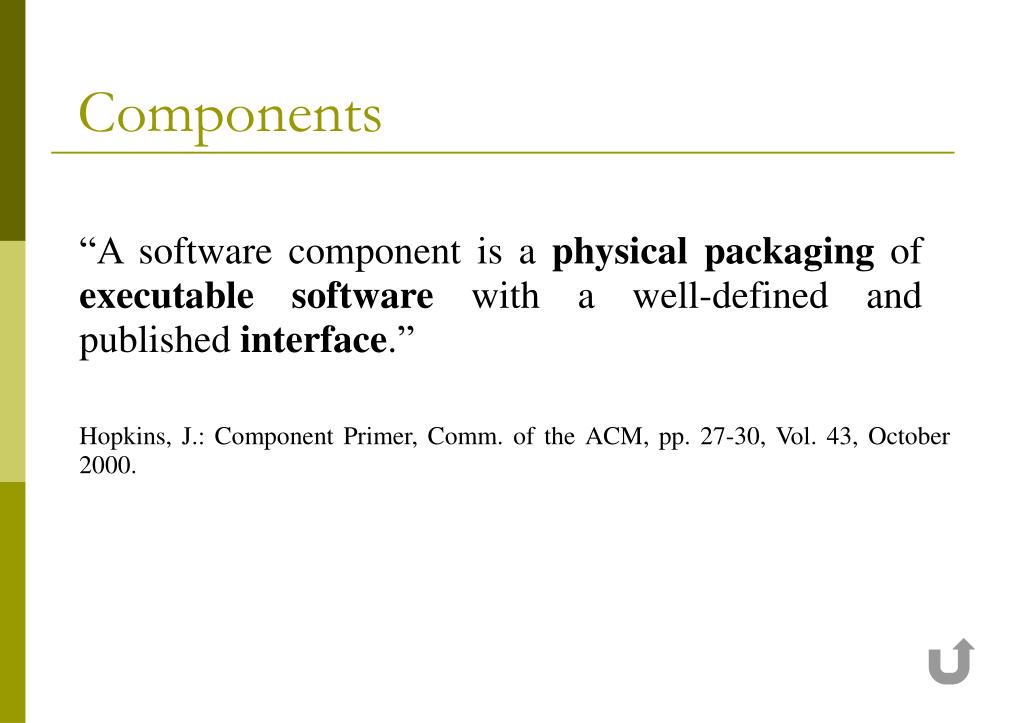Ppt Basic Concepts Of Component Based Software Development Cbsd Powerpoint Presentation Id