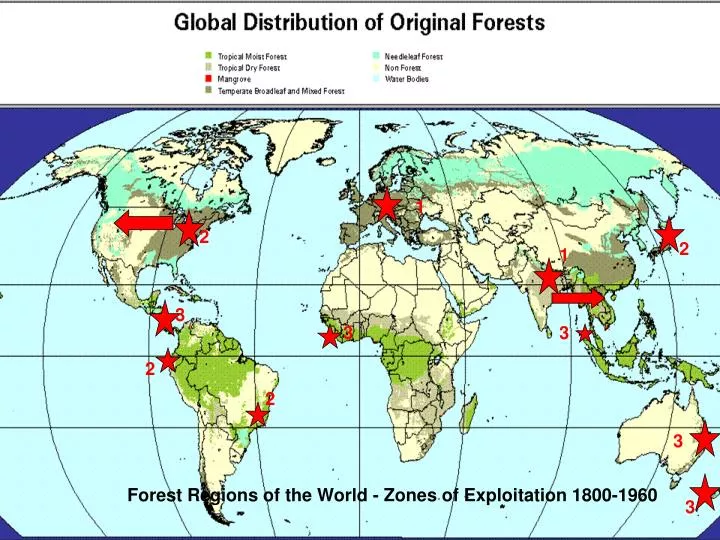 PPT - Forest Regions of the World - Zones of Exploitation 1800-1960 ...