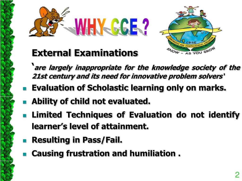 PPT - EXAMINATION REFORMS AND CONTINUOUS AND COMPREHENSIVE EVALUATION ... PPT - EXAMINATION REFORMS AND CONTINUOUS AND COMPREHENSIVE EVALUATION ...