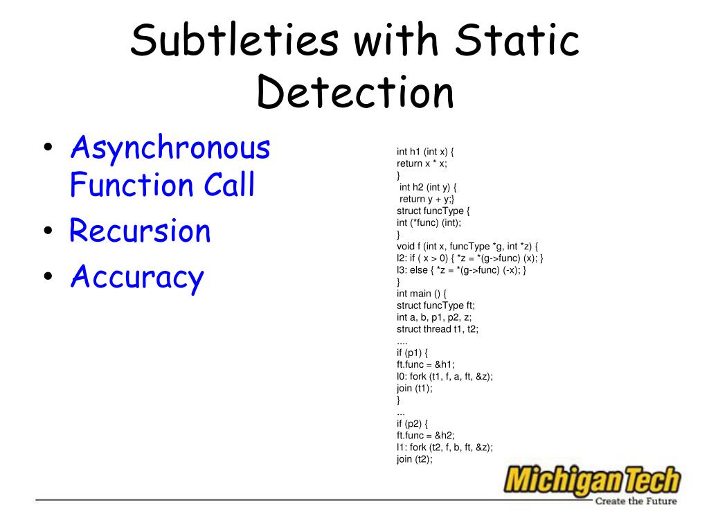 Ppt Static Data Race Detection For Concurrent Programs With Asynchronous Calls Presenter