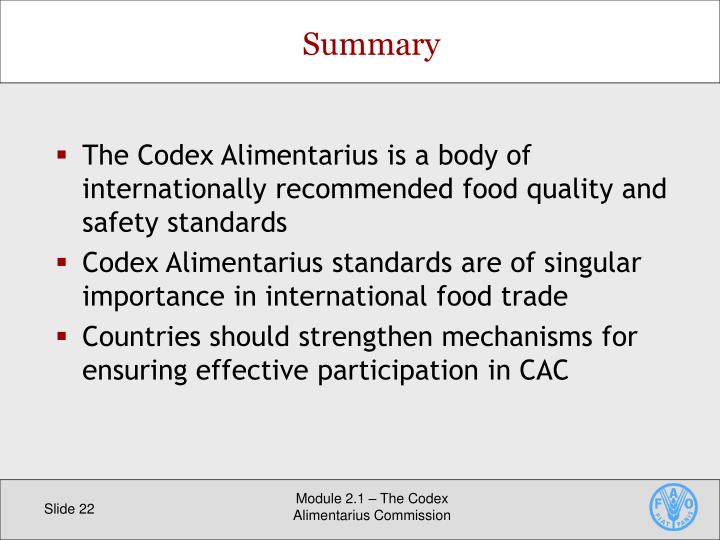 PPT - The Codex Alimentarius Commission PowerPoint Presentation - ID:3971507