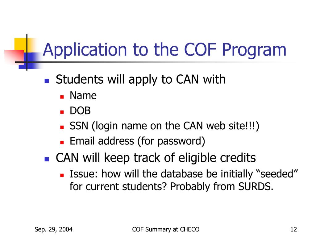 PPT - College Opportunity Fund (COF) Overview PowerPoint Presentation ...