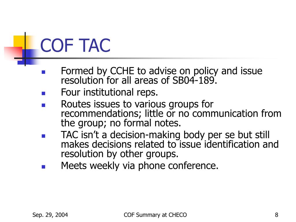 PPT - College Opportunity Fund (COF) Overview PowerPoint Presentation ...