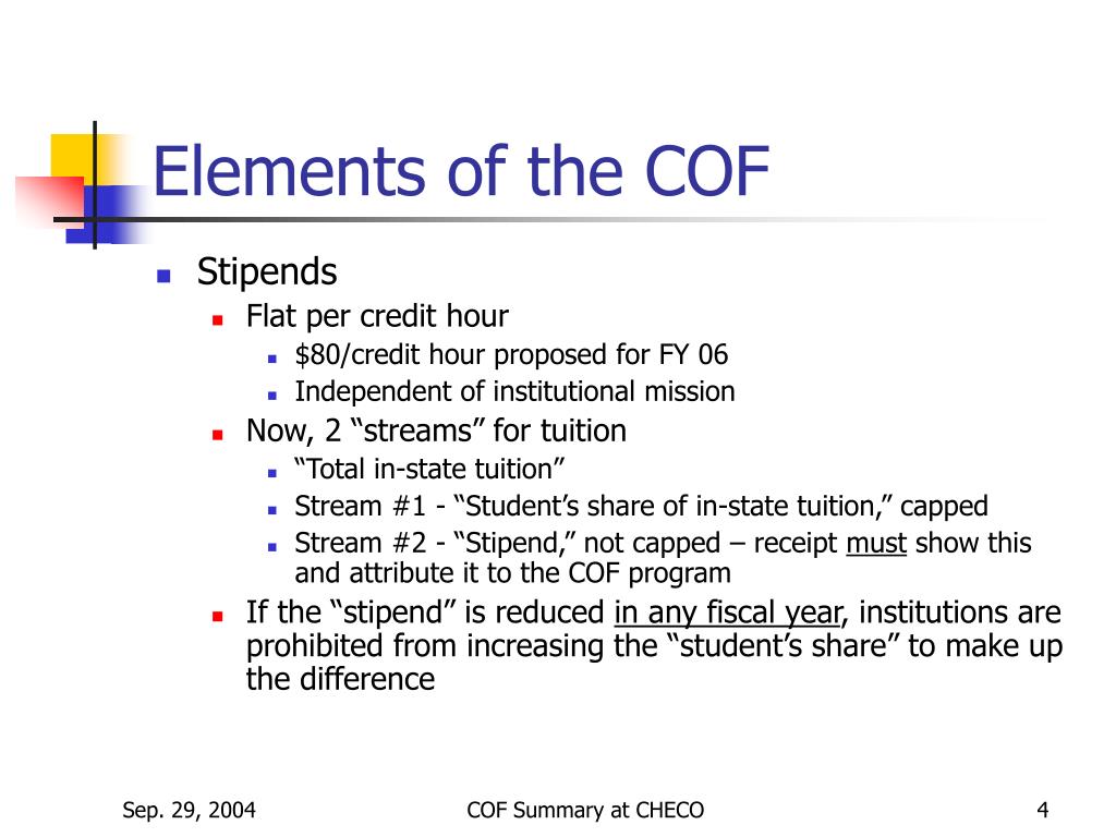 PPT - College Opportunity Fund (COF) Overview PowerPoint Presentation ...