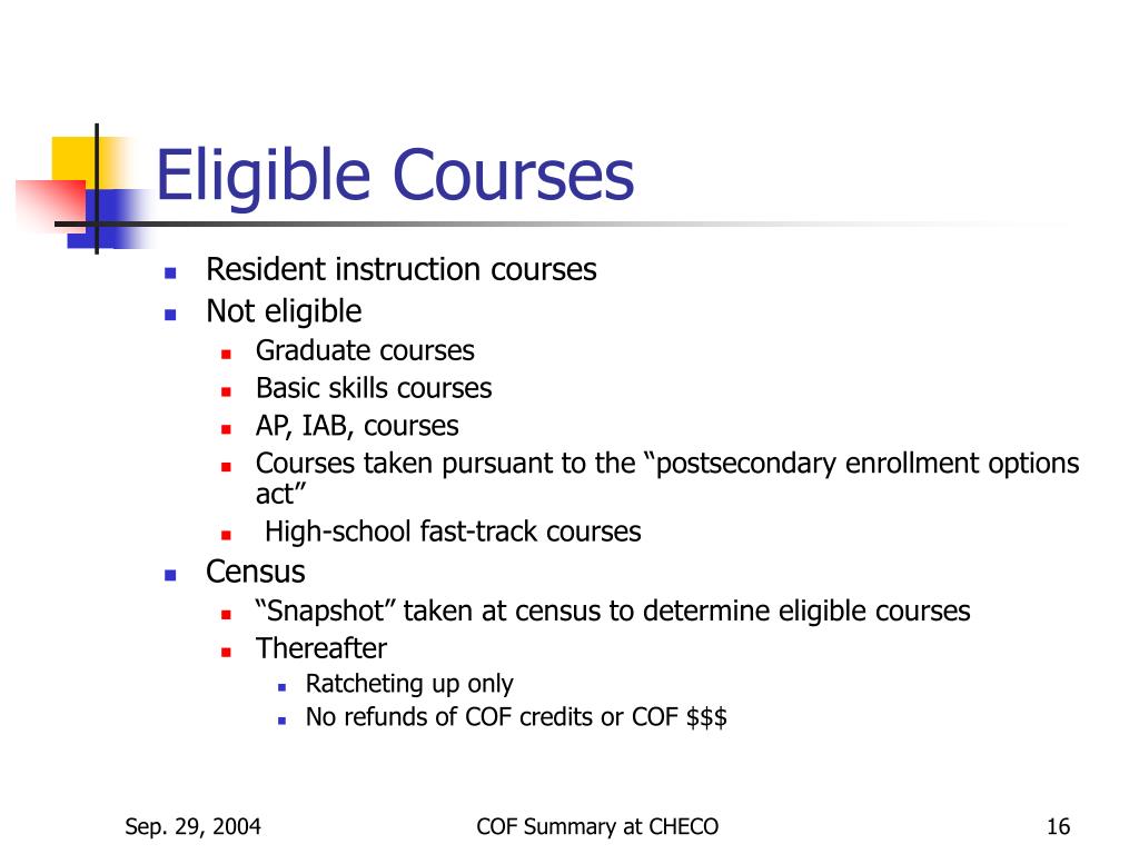 PPT - College Opportunity Fund (COF) Overview PowerPoint Presentation ...