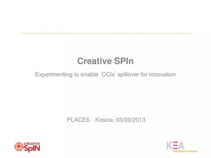 PPT - Creative SPIn PowerPoint Presentation, free download - ID:3971991