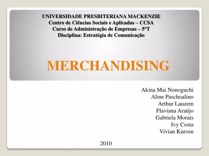 PPT - MERCHANDISING PowerPoint Presentation, free download - ID:3972563