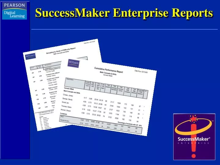 PPT - SuccessMaker Enterprise Reports PowerPoint Presentation, free ...