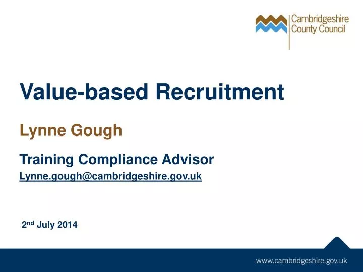 PPT - Value-based Recruitment PowerPoint Presentation, free download ...