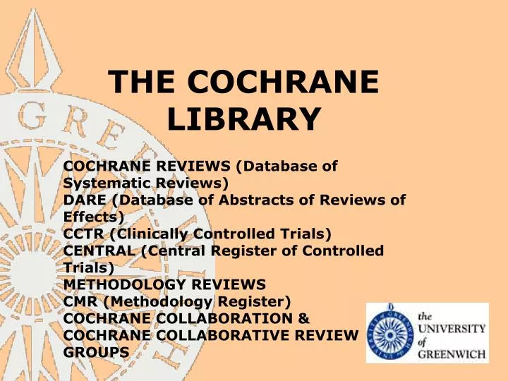 PPT - THE COCHRANE LIBRARY PowerPoint Presentation, free download - ID ...