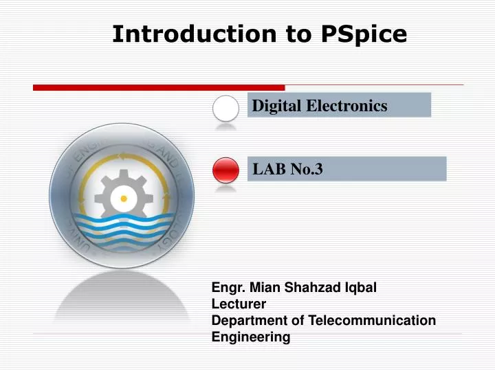 PPT - Introduction to PSpice PowerPoint Presentation, free download ...