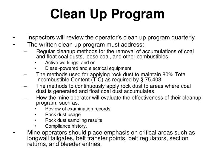 PPT - MSHA - Revised Policies and Procedures for the Prevention of Coal ...